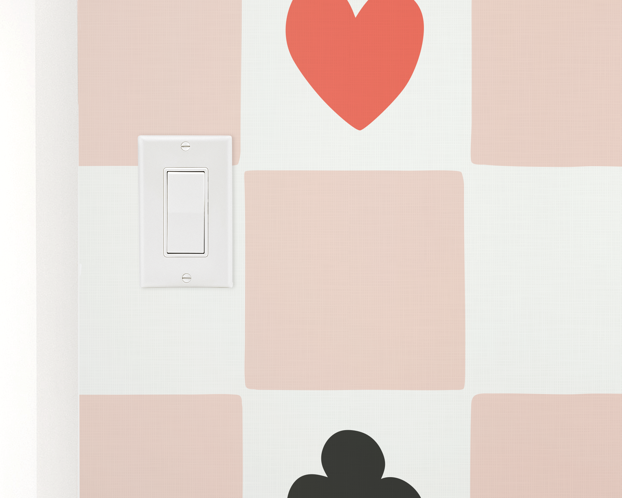 Alice Checkerboard Peel And Stick Removable Wallpaper | Love vs. Design
