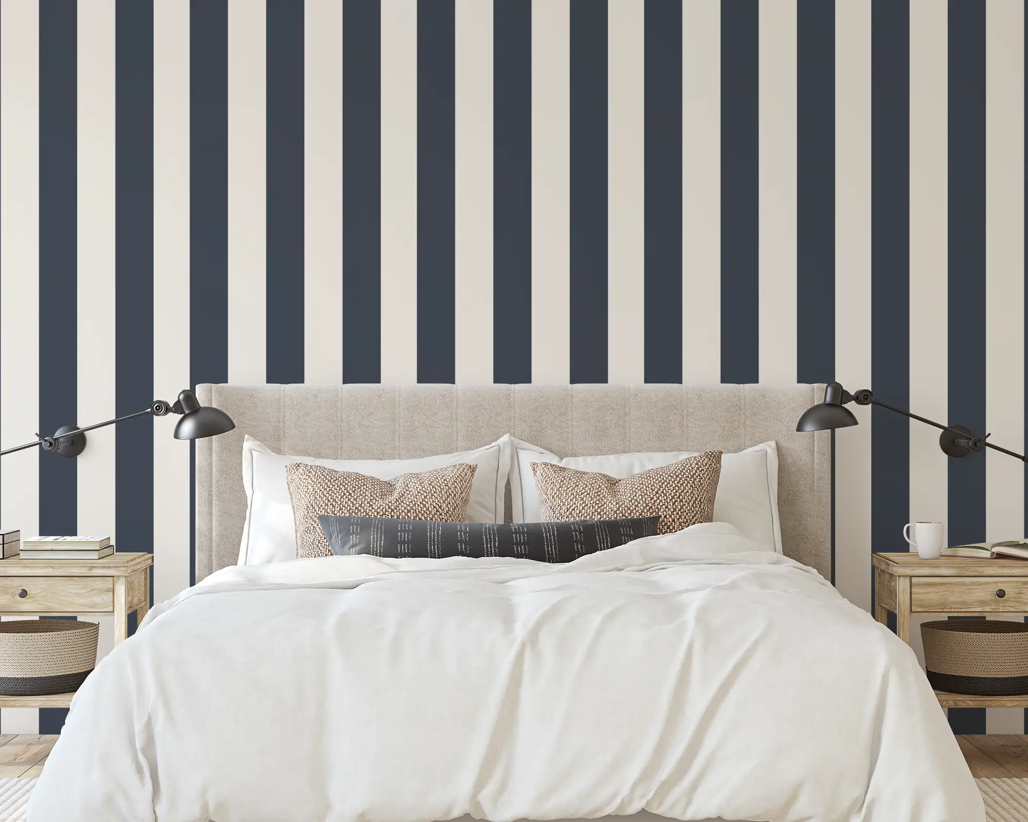 Vertical Stripes Wallpaper 3D Vertical Stripe Non Woven Wallpaper