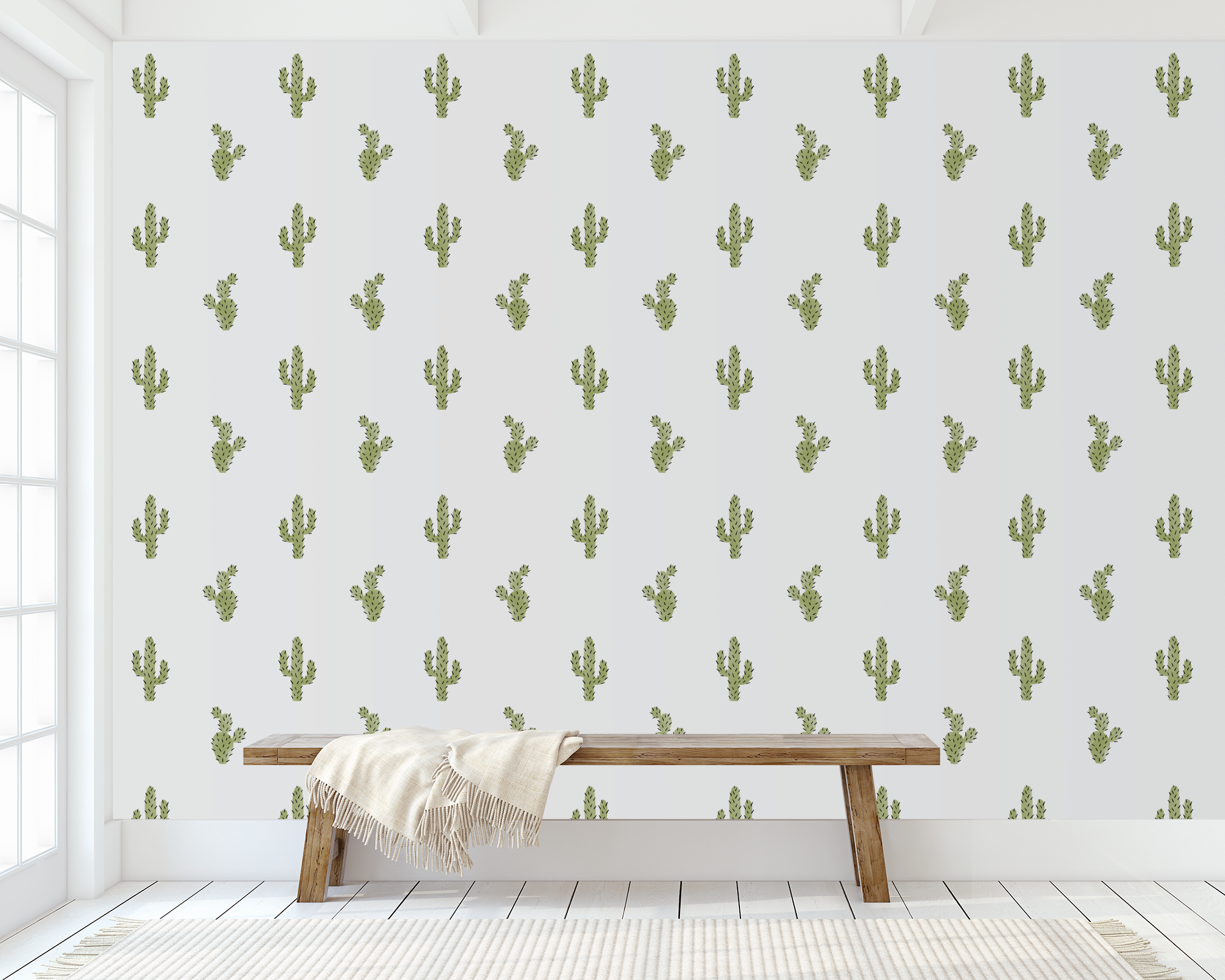 Cute Cactus Wallpaper by Love vs. Design