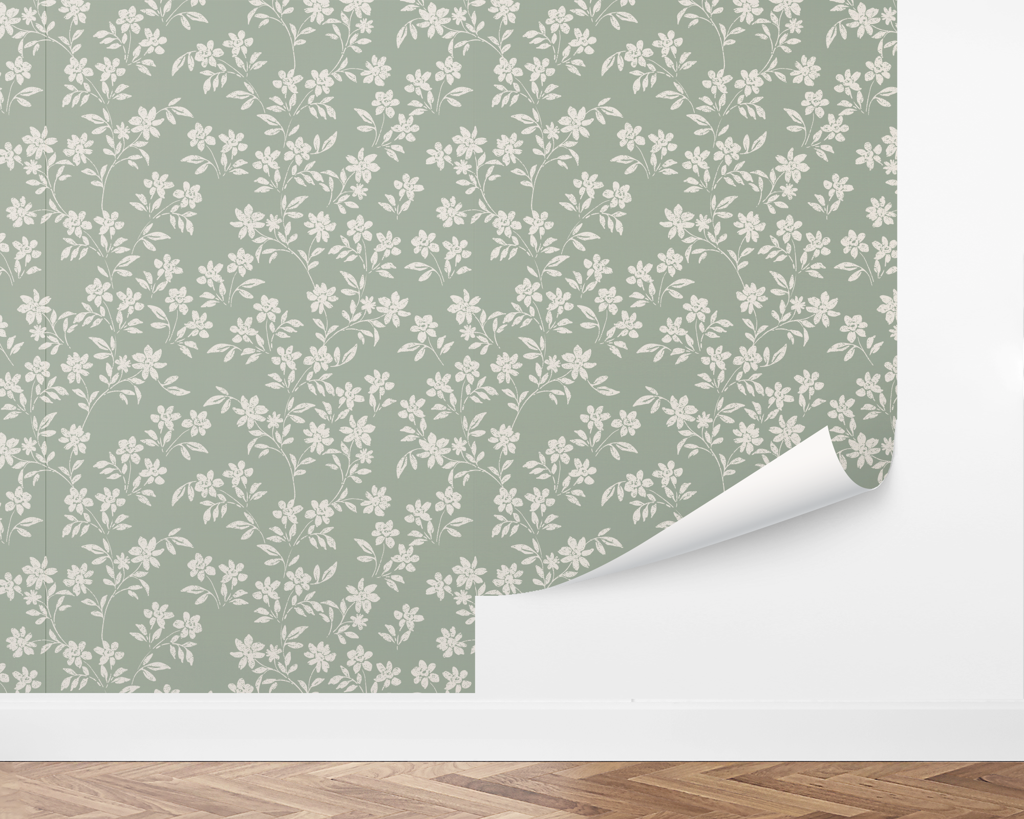 Daffodil Prints Peel and Stick Removable Wallpaper | Love vs. Design