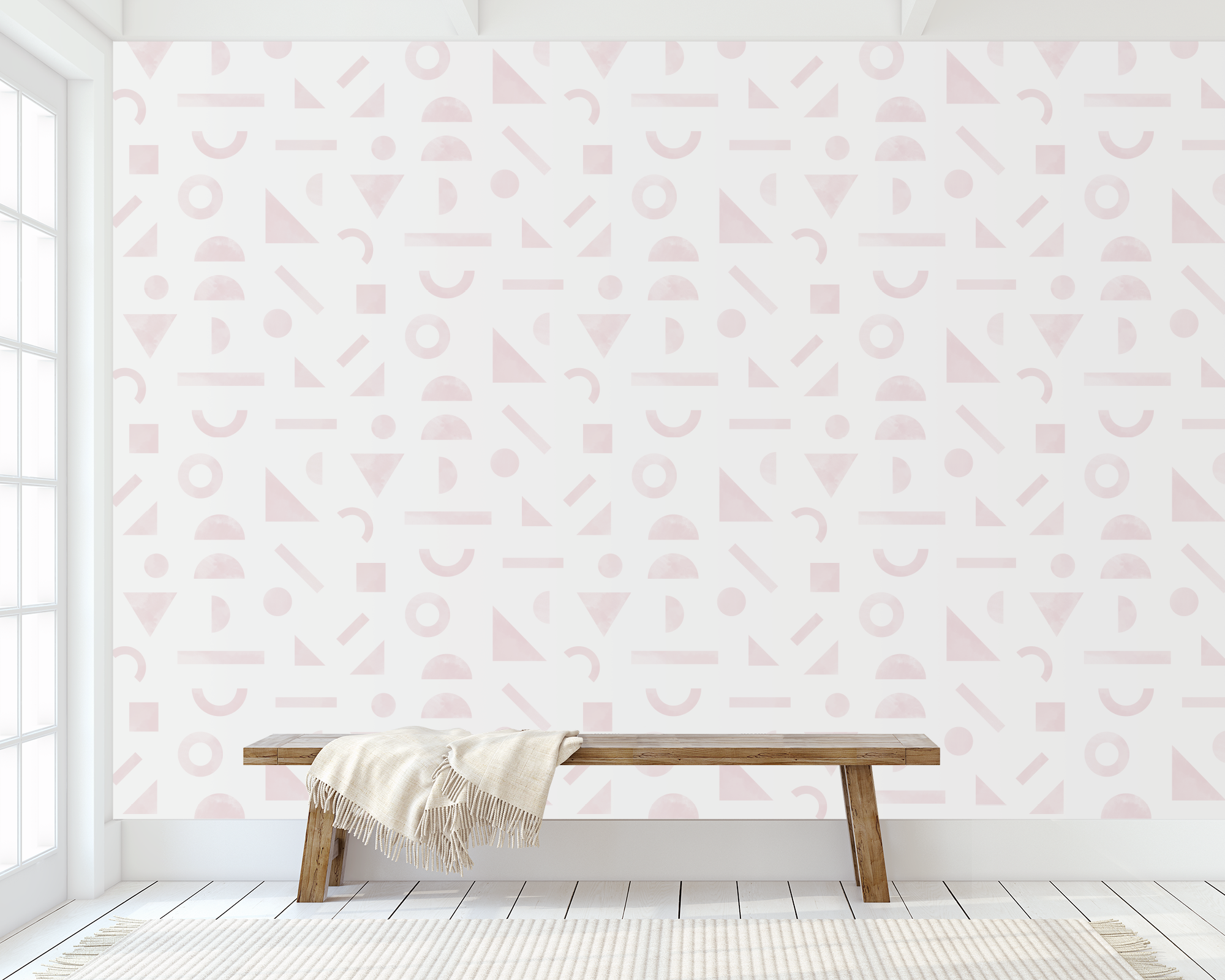 Mod Shapes Peel And Stick Removable Wallpaper | Love vs. Design
