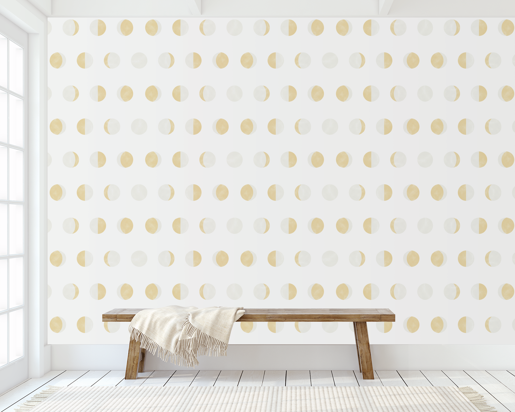 Moon Phases Peel And Stick Removable Wallpaper | Love vs. Design