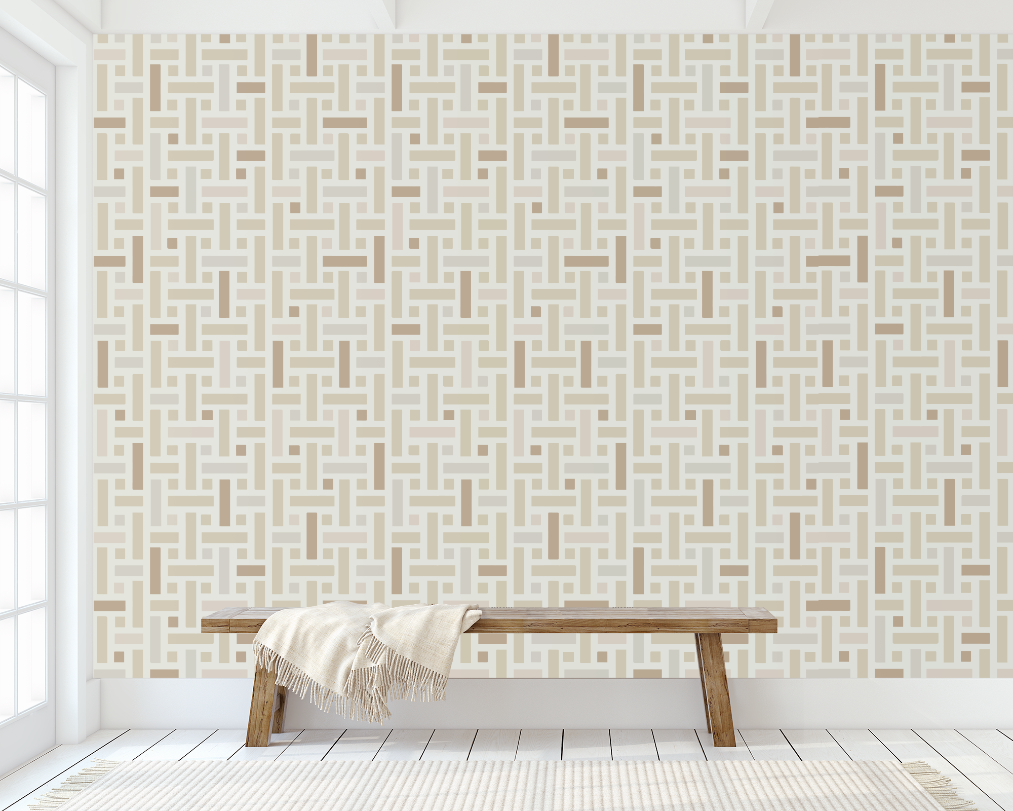 Patio Pattern Peel And Stick Removable Wallpaper | Love vs. Design