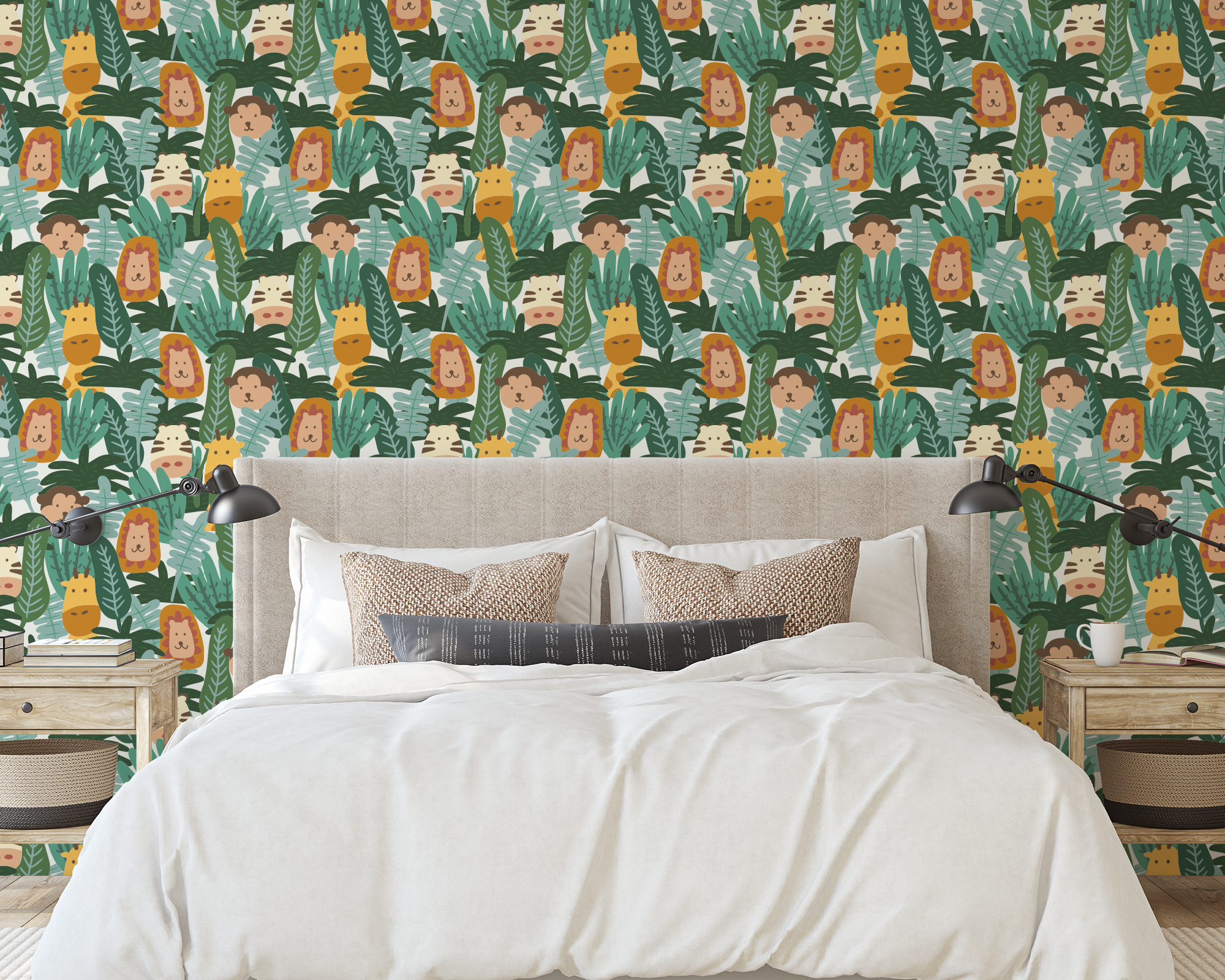Safari Fun Peel and Stick Removable Wallpaper | Love vs. Design